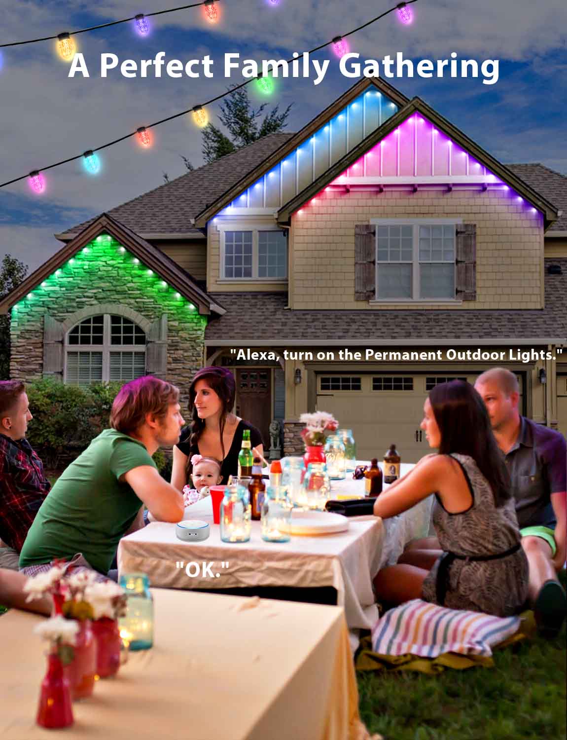 Appeck Permanent Outdoor Light - Waterproof, and Versatile for Any ...