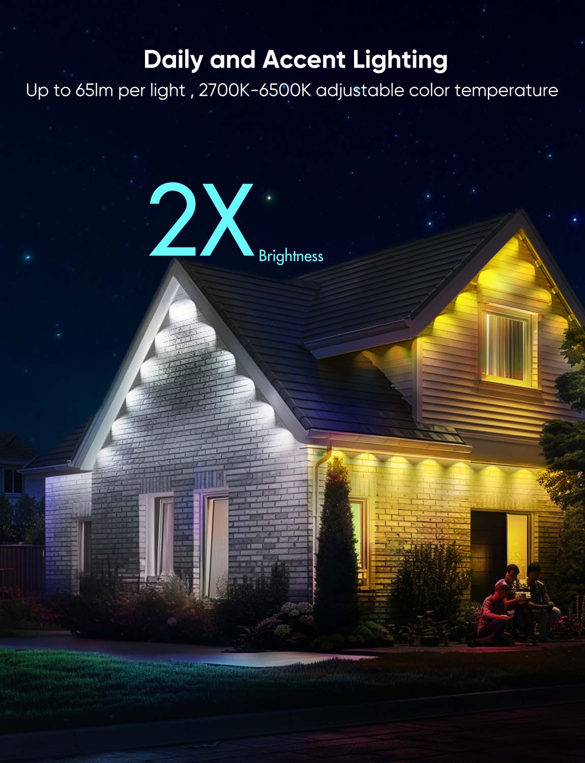 Appeck Permanent Outdoor Lights Pro, 200ft with 144 Lights – APPECK