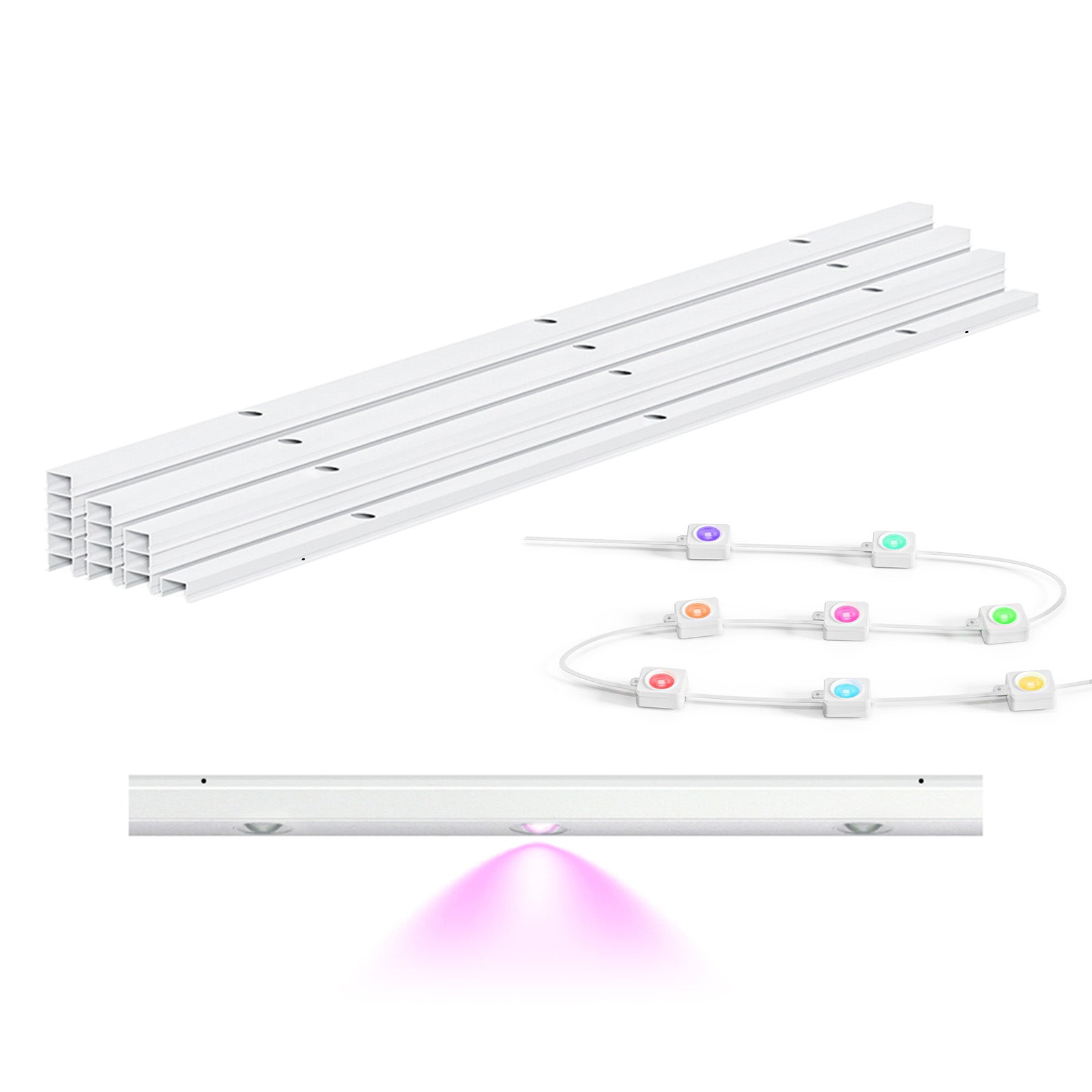 APPECK Permanent Outdoor Lights 50ft Track Kit